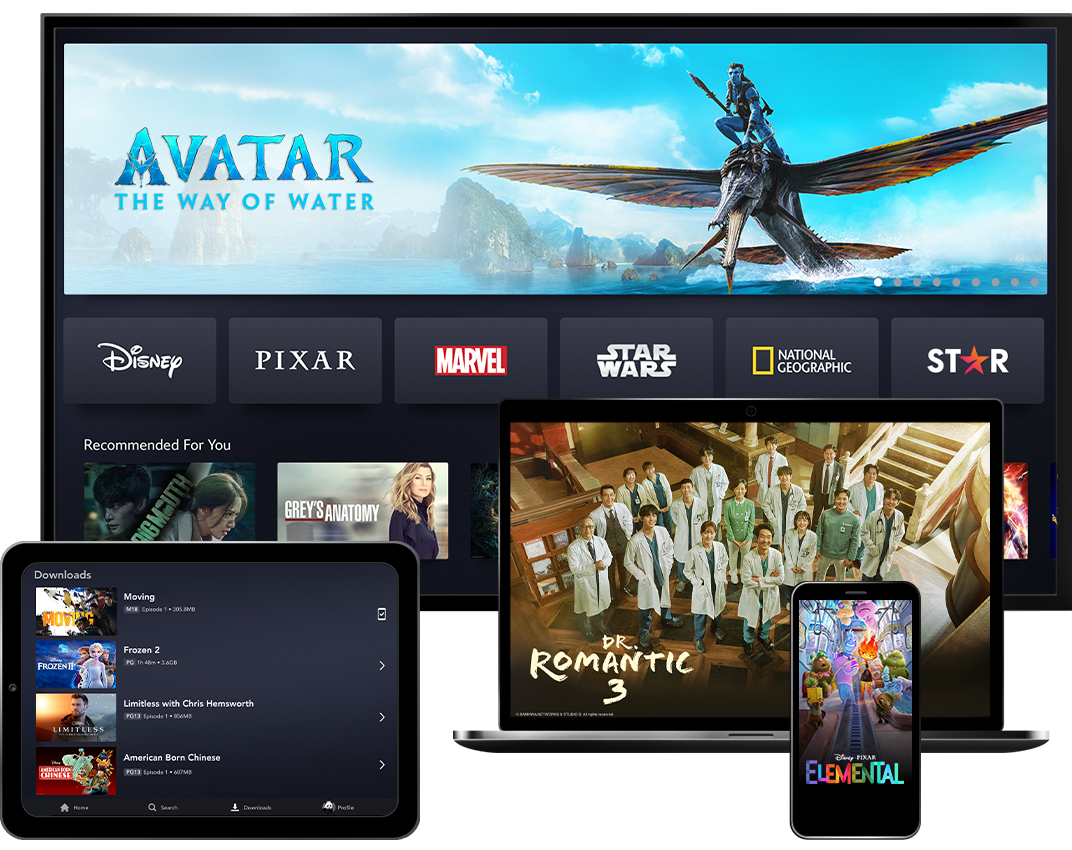Disney, Marvel, Pixar, Star Wars, Nat Geo and Star | Disney+ Singapore